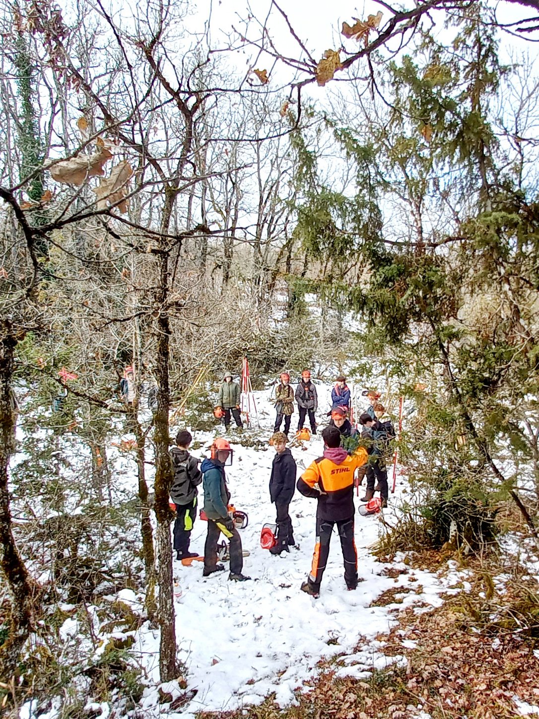 Chantier école des secondes NJPF - EPLEFPA Cahors - Le Montat